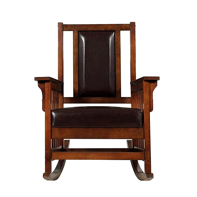 Mission Craftsman Oak Morris Rocker